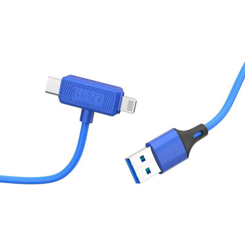 ខ្សែ Isoft សំរាប់ រ៉ាយ ស៊េរីថ្មីម៉ូឌែល IS-006 មានមុខងារ ២ ប្រើសម្រាប់ IPhone និង IPad